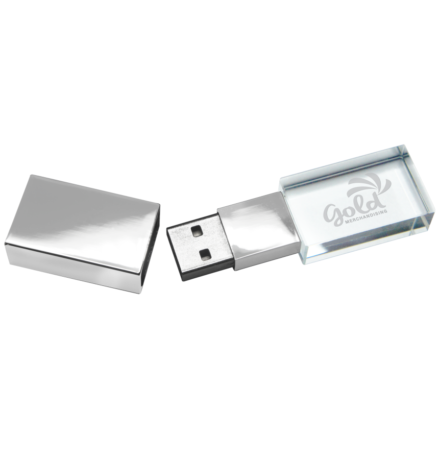 USB Cristal Metal – Merchandinsing Gold