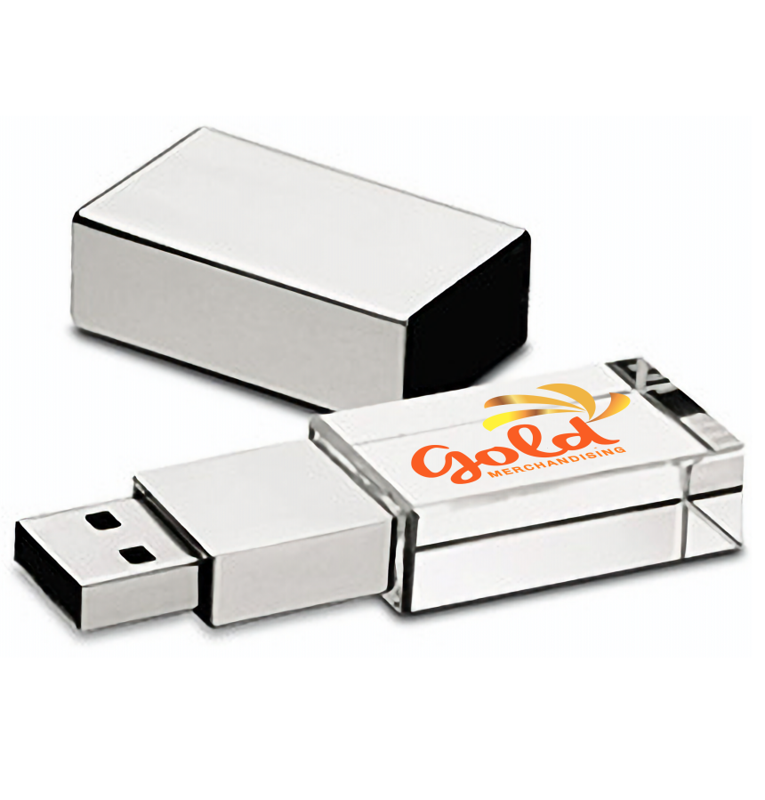 USB Cristal Metal – Merchandinsing Gold