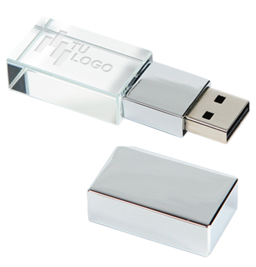 USB Cristal Metal – Merchandinsing Gold